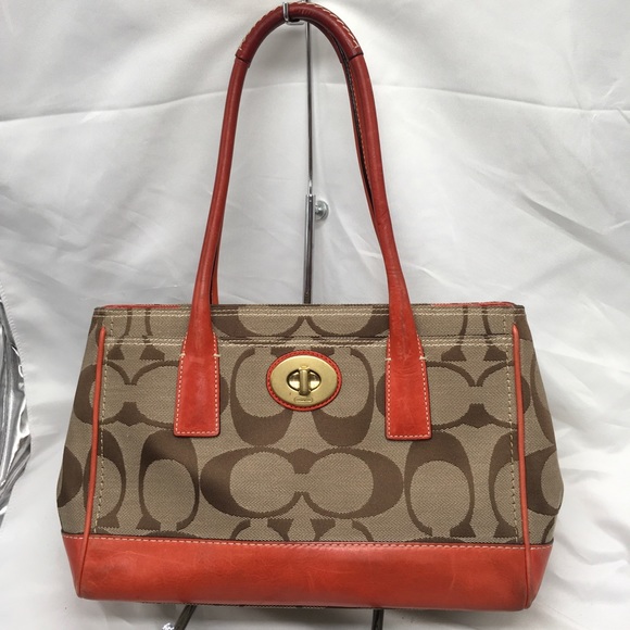 Coach | Bags | Coach Hampton Madeline Signature Satchel Shoulder ...